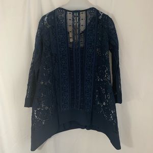 Sundance | Tops | Sundance Blue Lace Tunic With Camisole | Poshmark